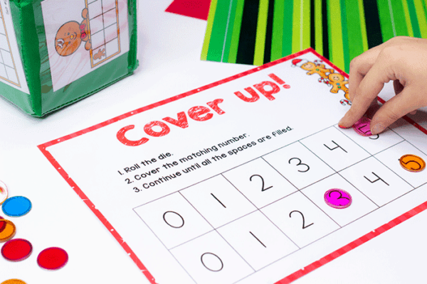 3 Free Printable Christmas Math Games for Preschool