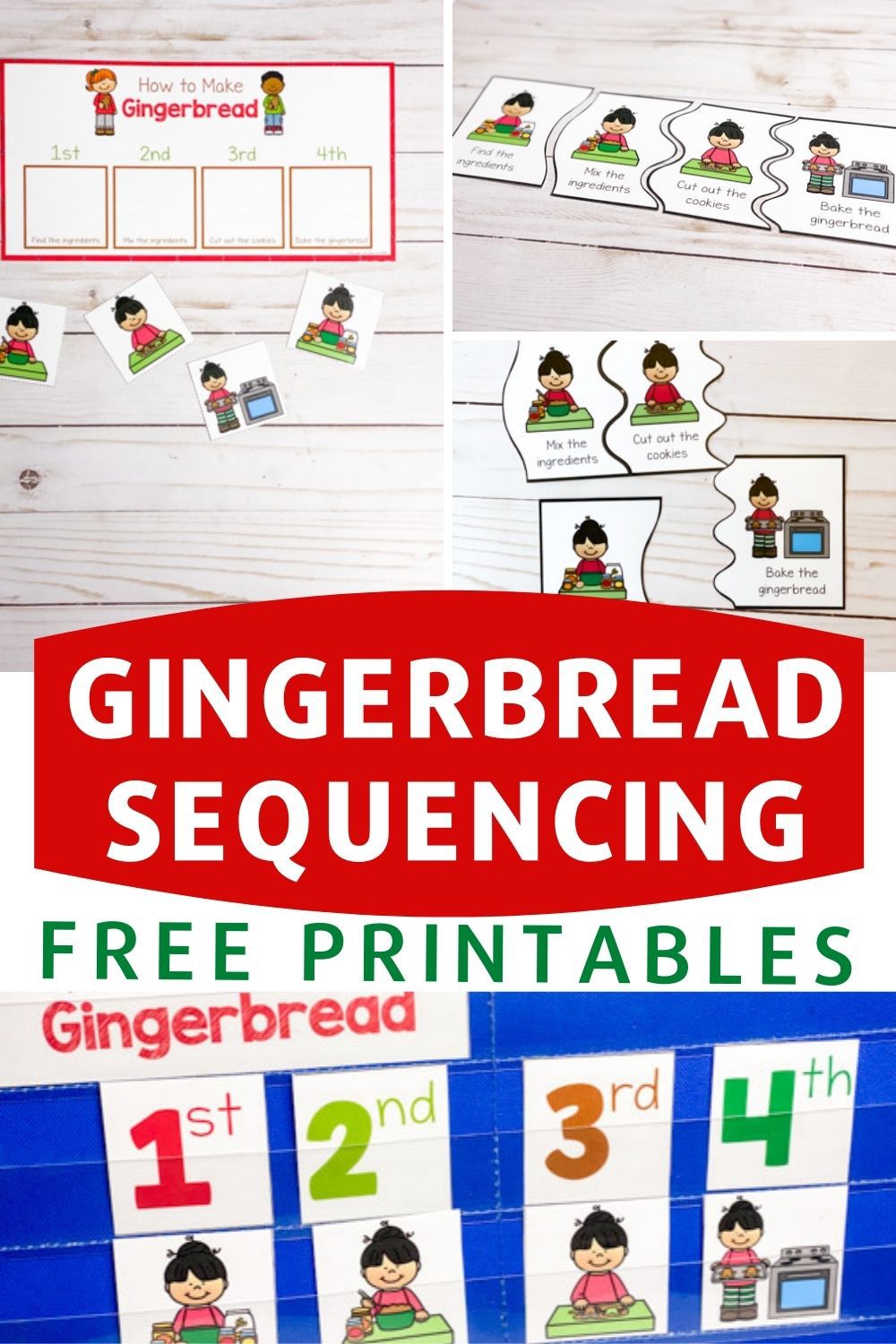 Free Printable Gingerbread Sequencing Activities
