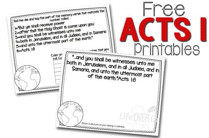 Free Jesus' Ascension Craft & Scripture Printables