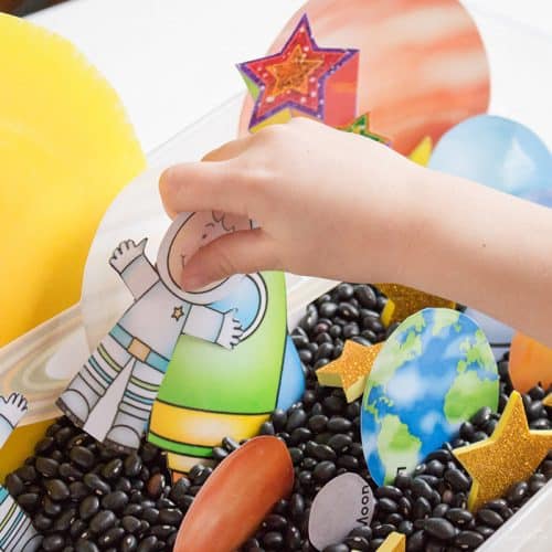Easy DIY Space Rocks for a Sensory Bin - Life Over C's