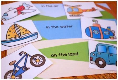 Transportation Theme Free Printables for Matching Skills