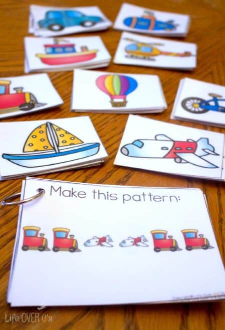 Transportation Theme Free Printable for Patterns - Life Over C's