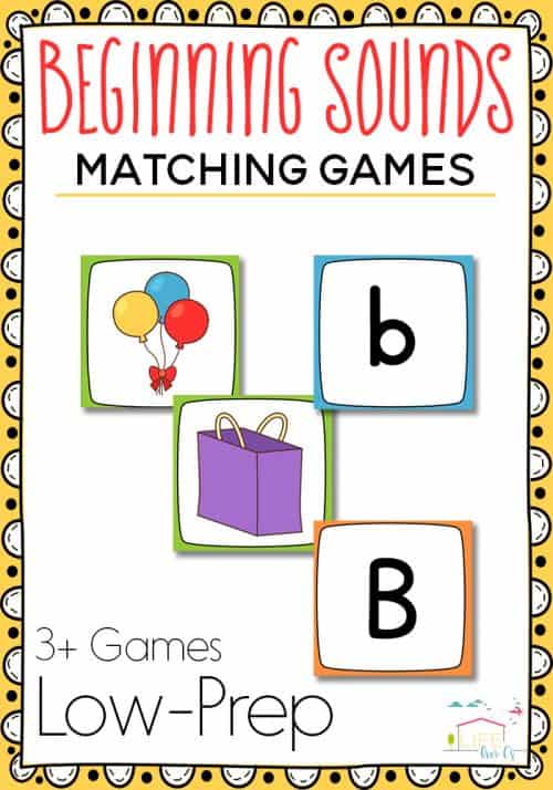 Beginning Sounds Activity Pack for Phonemic Awareness