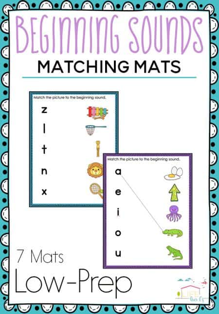 Beginning Sounds Activity Pack for Phonemic Awareness