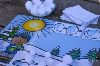 Free Printable Winter Theme Addition to 10 Activity