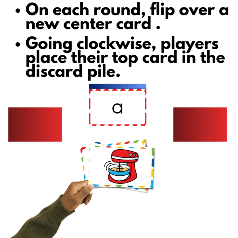 CVC Card Game: Vowel Sound Slap It! - Life Over C's