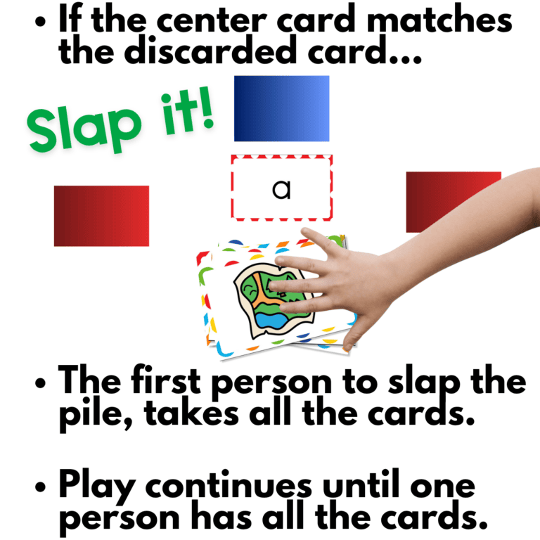 CVC Card Game: Vowel Sound Slap It! - Life Over C's