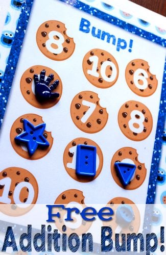 Free Printable for Addition: Cookie Bump!