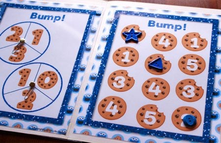 Free Printable Cookie Bump! Game for Addition