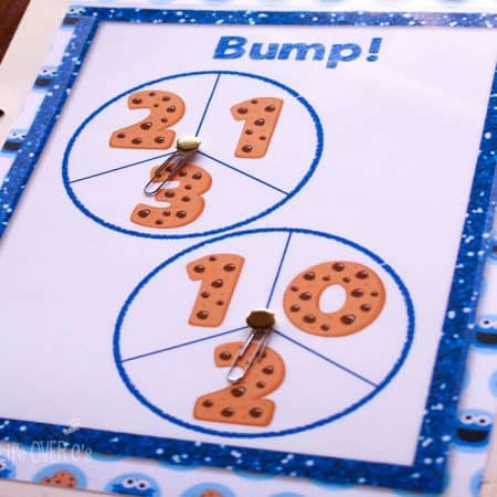 Free Printable Cookie Bump! Game for Addition
