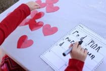 Free Valentine Printable Read & Write Activity + Sensory Bin