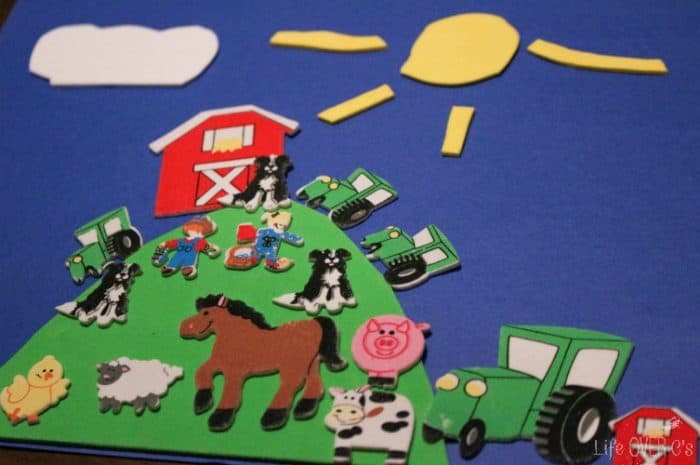 Easy Farm Animal Craft: Sticker Collages - Life Over C's