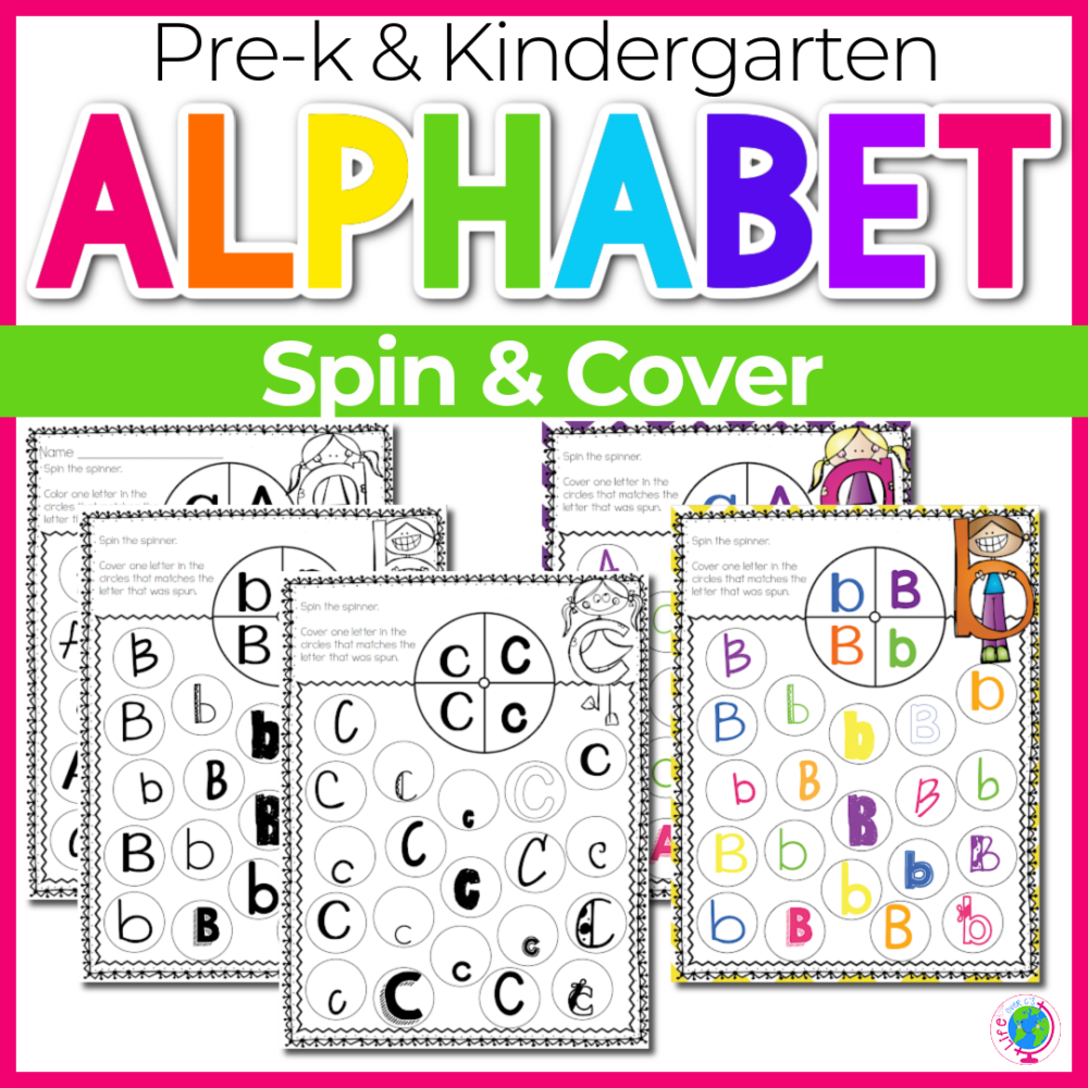 Alphabet Spin & Cover Printable Activity - Life Over C's