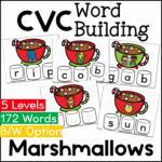 Free Printable CVC Word Building Alphabet Beads Activity