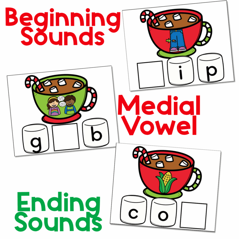 Fun & Hands-On CVC Word Marshmallow Mats - Life Over C's