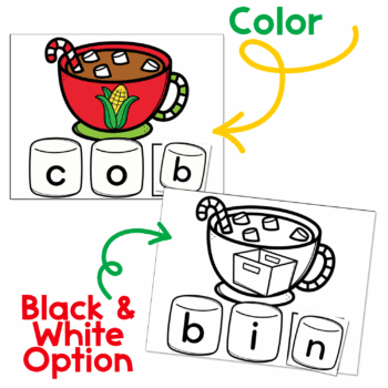 Fun & Hands-On CVC Word Marshmallow Mats - Life Over C's