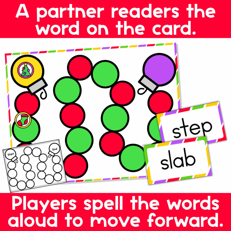 Huge Christmas Theme Word Families Game Bundle