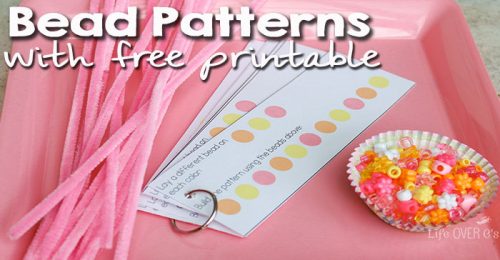 Free Printable Bead Patterning Cards for Spring