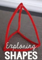 Easy 3D Shapes Activity with Pipe Cleaners - Life Over C's