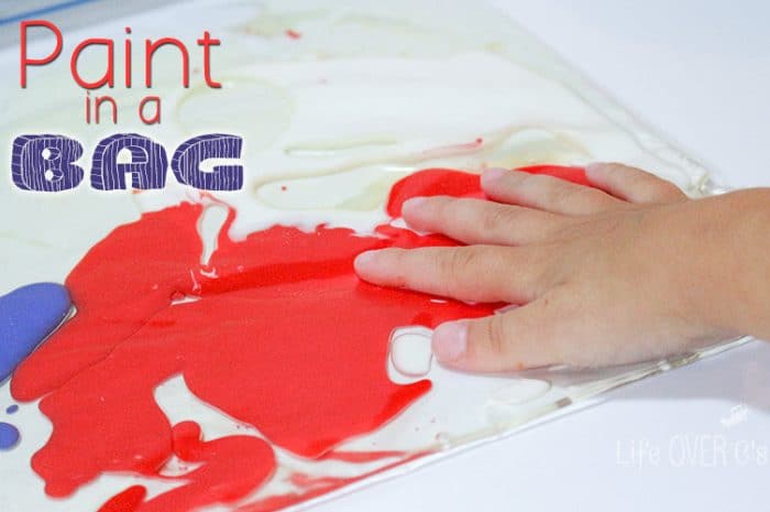 Mess-Free Paint in a Bag Process Art Activity