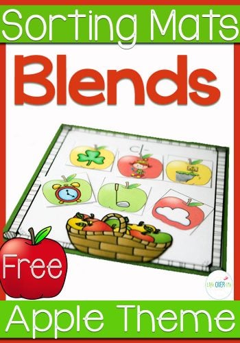 Free Blends Printable: Apple Themed Sorting Mats - Life Over C's
