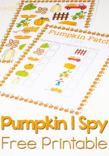 Free Printable Pumpkin Patch I Spy & Scavenger Hunt