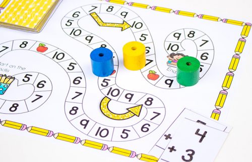 Free Printable Addition Facts Board Game