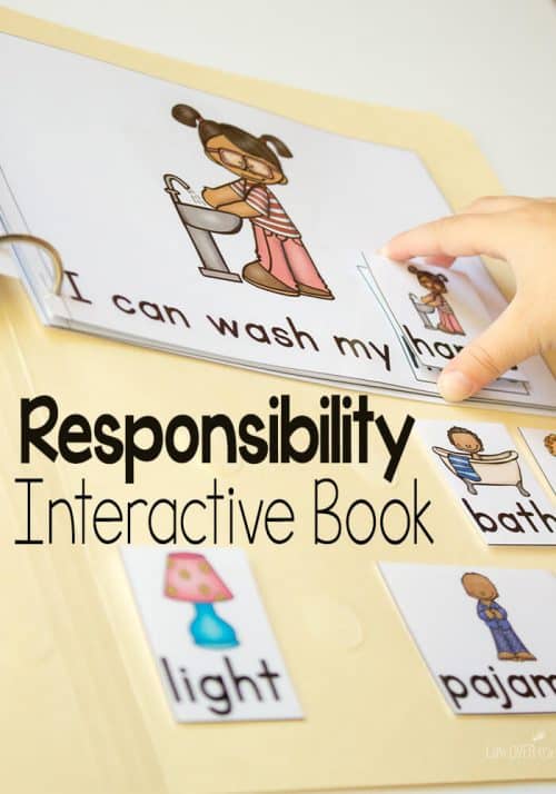 Free Responsibility Interactive Book for Preschoolers