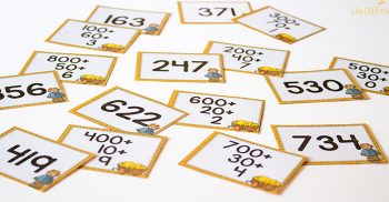 Free Printable Scarecrow Expanded Form Memory Game for Fall