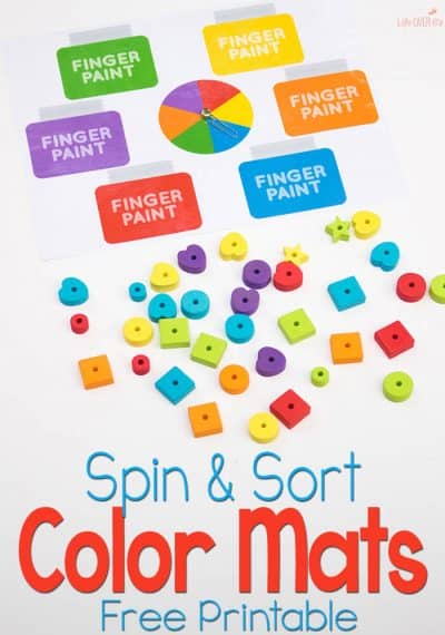 Free Color Sorting Mats with Spinners - Life Over C's