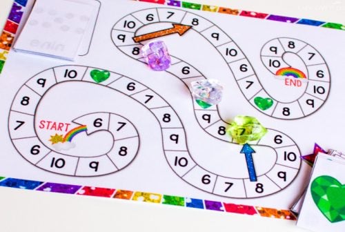 Free Printable Counting Game for Numbers 6-10