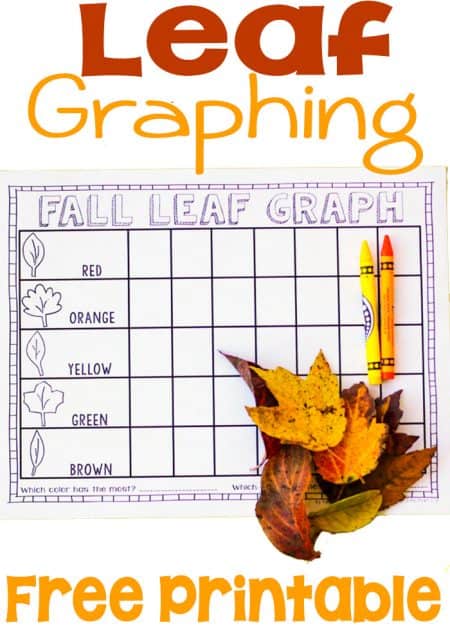 Free Printable Fall Leaf Graphing Activity for Kids