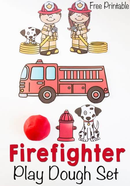 Free Printable Firefighter Play Dough Set - Life Over C's