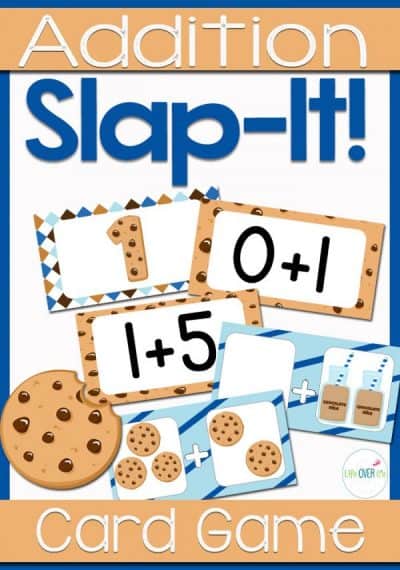 Milk & Cookies Theme Addition Fact Family Card Game