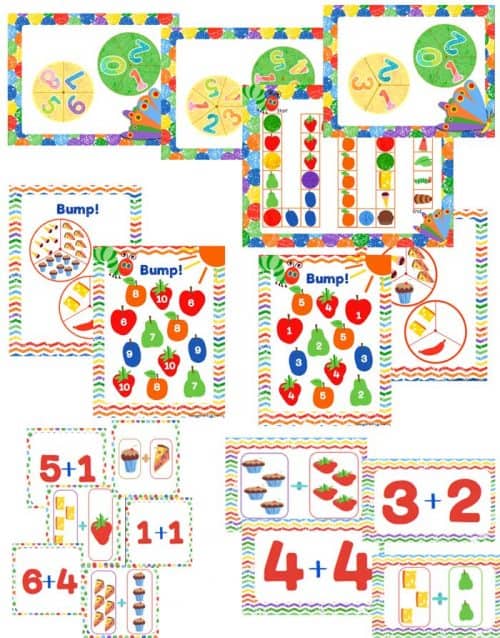 Addition to 10 Centers & Activities: Caterpillar Themed