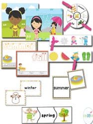 Four Seasons Math & Literacy Pack - Life Over C's