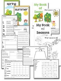 Four Seasons Math & Literacy Pack - Life Over C's
