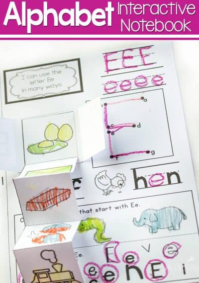 Printable Alphabet Interactive Notebook - Life Over C's