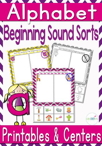 Alphabet Beginning Sound Recognition Sorts - Life Over C's