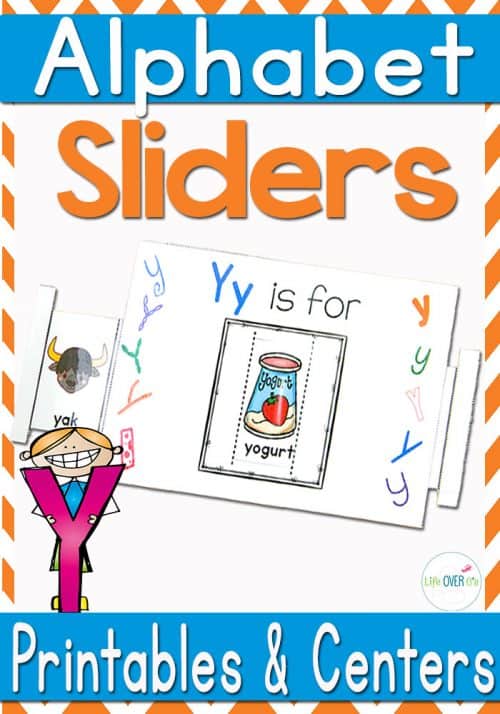 Alphabet Sliders - Printables & Sliders