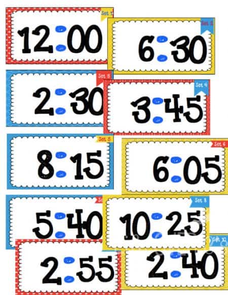 Time Play Dough Mats: Multiple Levels - Life Over C's