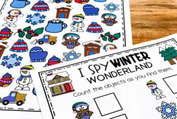 Freebie! ️☕ Winter I Spy Printable for Preschoolers