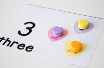 Valentine's Day Conversation Heart Counting Cards - Life Over C's