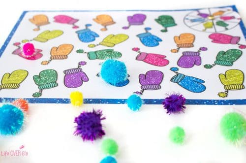 Free Printable Mitten Matching Activities for Preschool