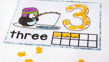 Free Printable Penguin Number Mats for 1-10 - Life Over C's