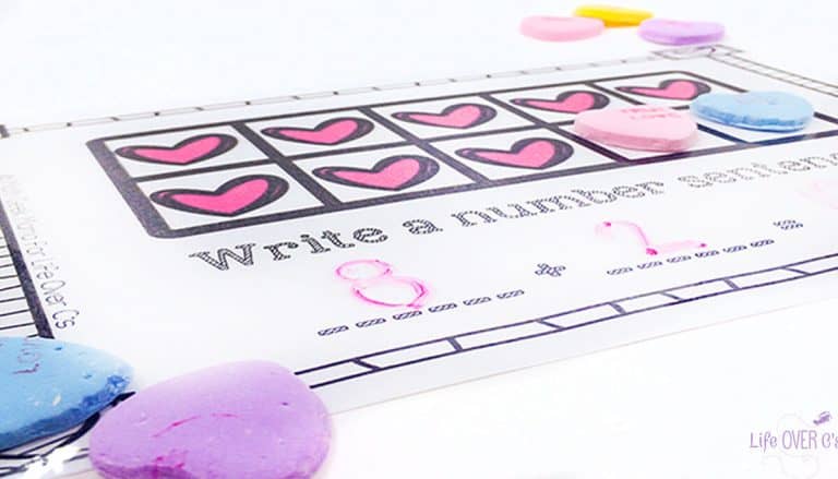 Free Printable Valentine's Day Ten Frames Addition Activity