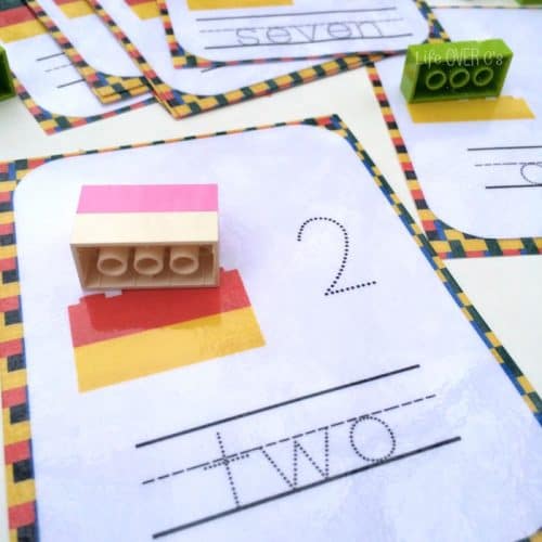 Free Printable LEGO Numbers Counting Cards - Life Over C's