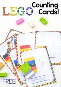Free Printable LEGO Numbers Counting Cards - Life Over C's