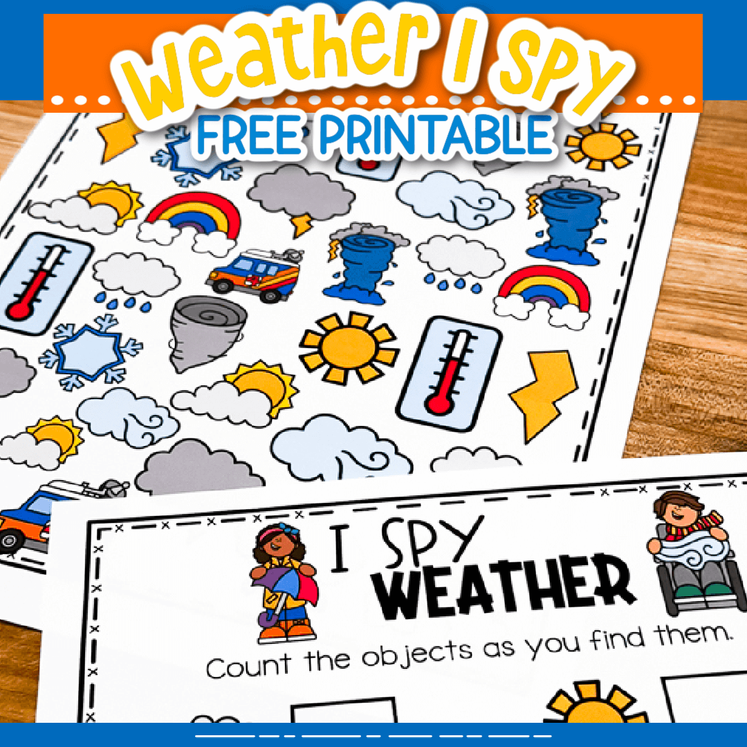 Free Printable Weather Chart for Kids - Life Over C's
