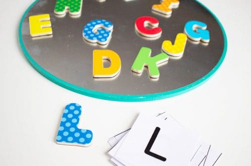 Easy Magnetic Letter Alphabet I Spy Game